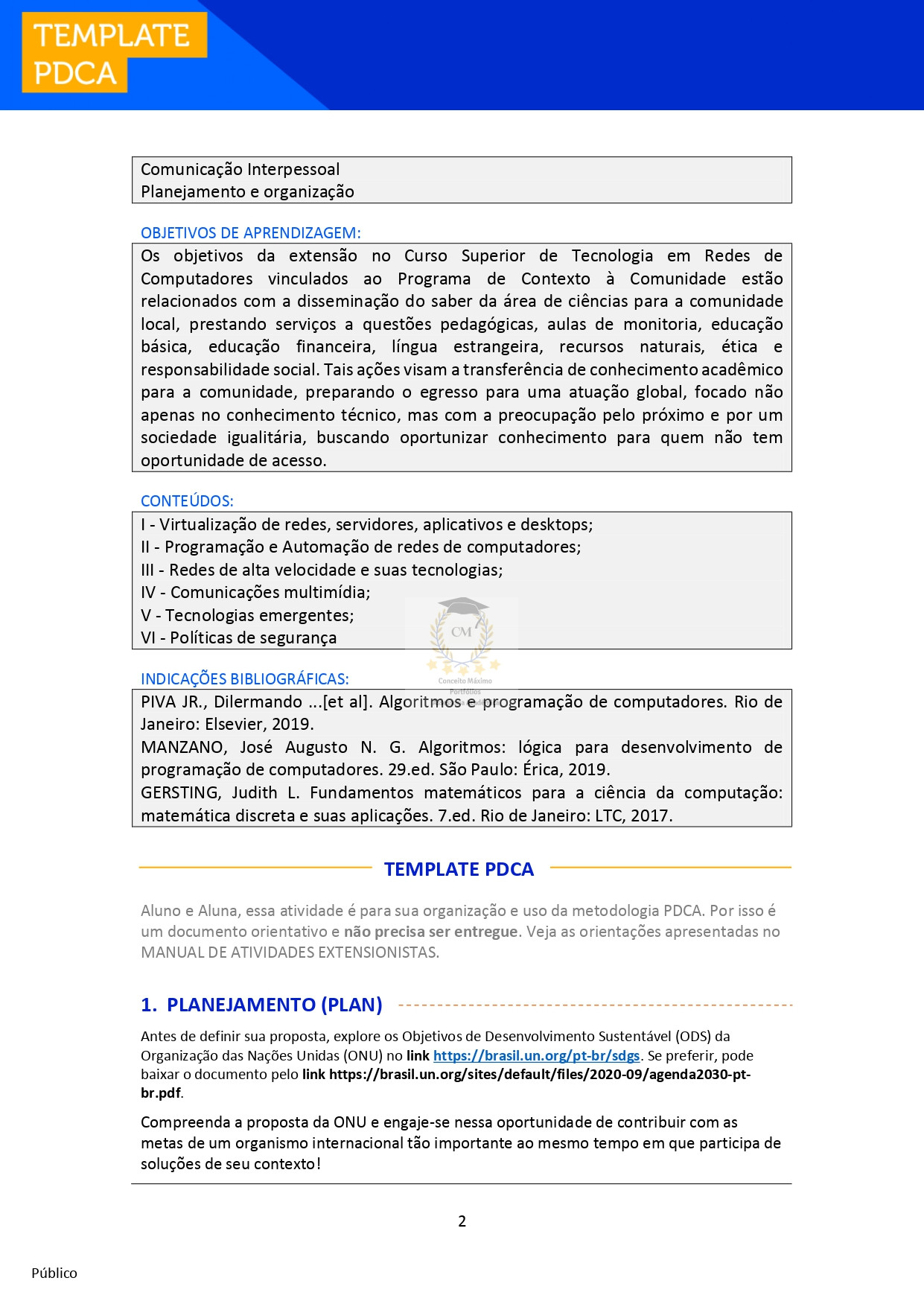 PROJETO DE EXTENSÃO I - REDES DE COMPUTADORES Colaborar Ava Portfólio ...