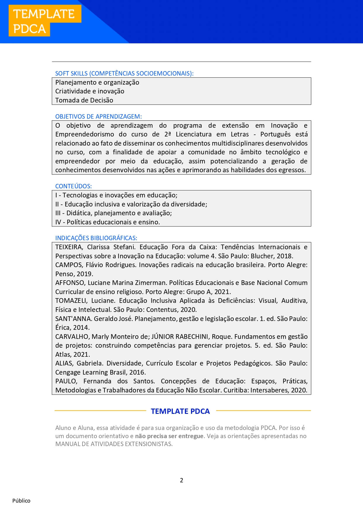 Projeto de extensão Português 2° licenciatura Colaborar Ava Portfólio Pronto | Projeto de ...